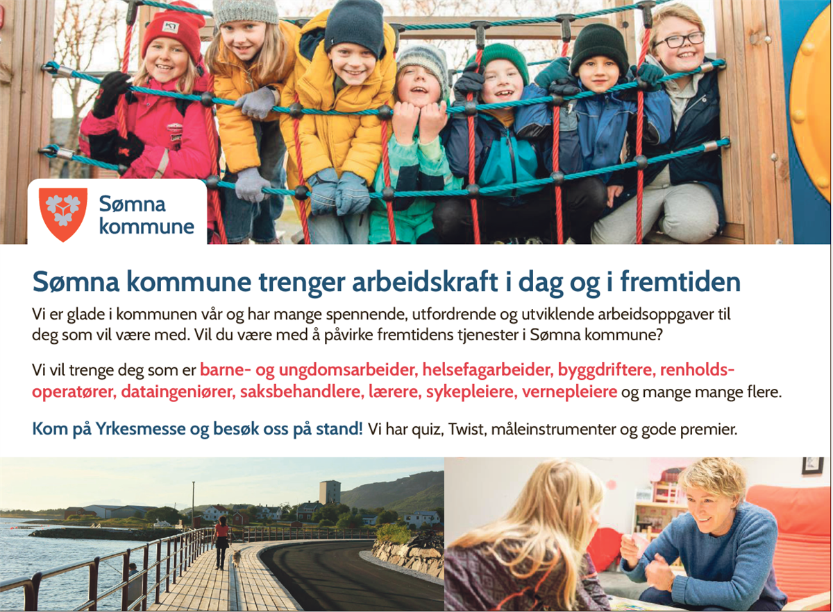 Sømna kommune deltar på Yrkesmessa i Brønnøysund 25. januar - Hovedportal Sømna kommune deltar på Yrkesmessa i Brønnøysund 25. januar - Hovedportal